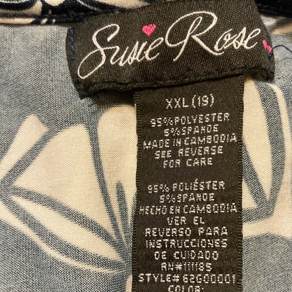 Susie Rose | Dresses | New Retro Pinup Navy Bow Pattern Wrap Dress Xxl ...